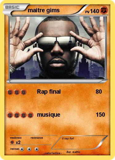 Pokémon maitre gims 160 160 - Rap final - Ma carte Pokémon