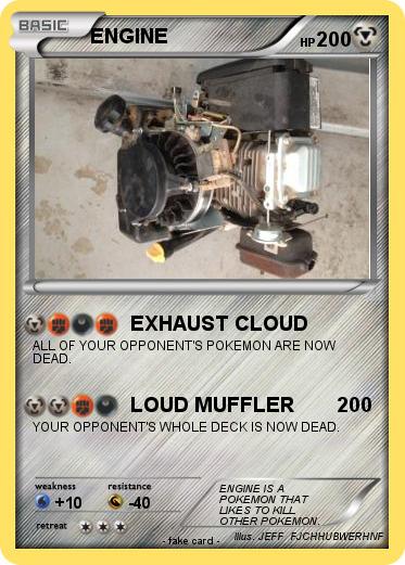 Pokémon ENGINE 11 11 - EXHAUST CLOUD - My Pokemon Card