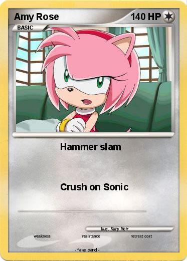 Pokémon Amy Rose 268 268 - Hammer slam - My Pokemon Card