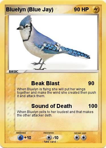 Pokémon Bluelyn Blue Jay - Beak Blast - My Pokemon Card