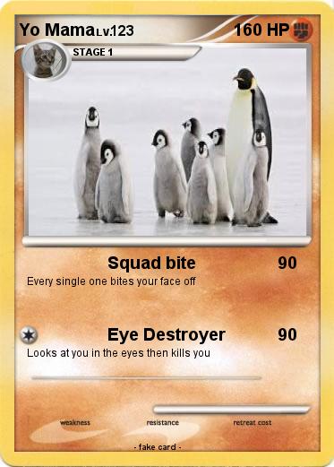 Pokémon Yo Mama 589 589 - Squad bite - My Pokemon Card