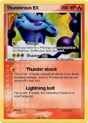 Pokémon Thunderous EX 2 2 - Thunder shock - My Pokemon Card