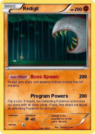 Pokémon Redigit - Boss Spawn - My Pokemon Card