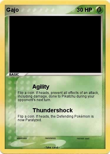 Pokémon Gajo - Agility - My Pokemon Card