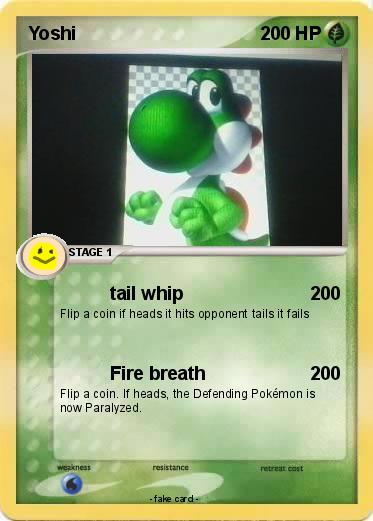 Pokémon Yoshi 3892 3892 - tail whip - My Pokemon Card