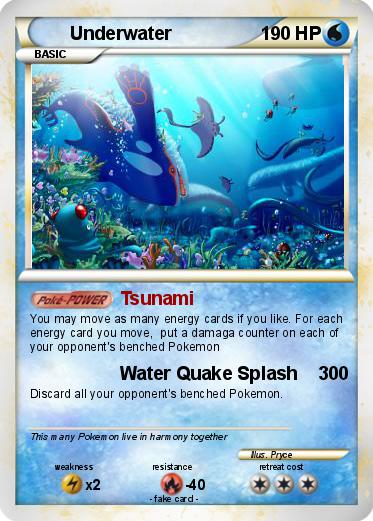 Pokémon Underwater - Tsunami - My Pokemon Card
