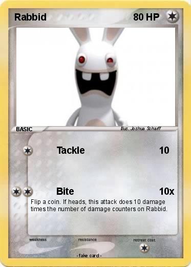 Pokémon Rabbid 47 47 - Tackle - My Pokemon Card