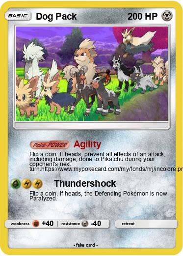 Pokémon Dog Pack 3 3 - Agility - My Pokemon Card