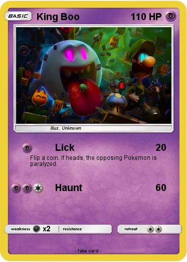 Pokémon King Boo 352 352 - Lick - My Pokemon Card