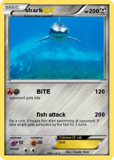 Pokémon shark 637 637 - BITE - My Pokemon Card