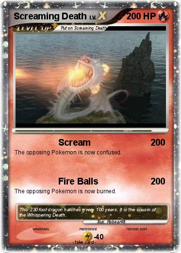 Pokémon Screaming Death 17 17 - Scream - My Pokemon Card