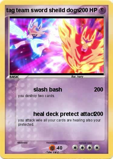 Pokémon tag team sword sheild dogs - slash bash - My Pokemon Card