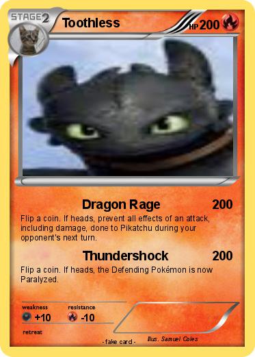 Pokémon Toothless 585 585 - Dragon Rage - My Pokemon Card