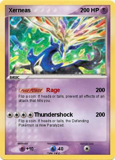 Pokémon Xerneas 875 875 - Rage - My Pokemon Card