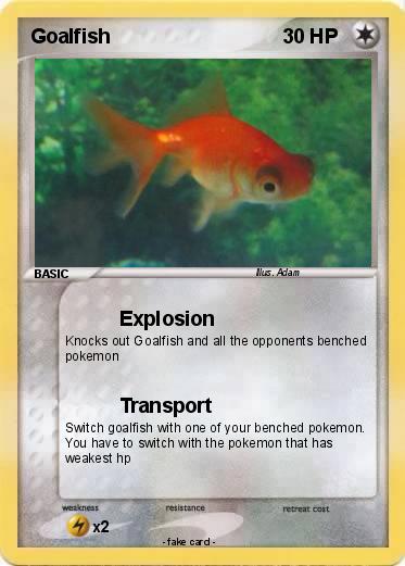 Pokémon Goalfish 1 1 - Explosion - My Pokemon Card