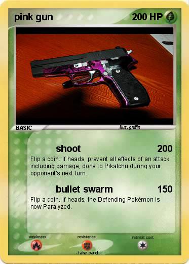 Pokémon pink gun - shoot - My Pokemon Card