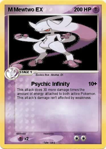 Pokémon M Mewtwo EX 158 158 - Psychic Infinity - My Pokemon Card