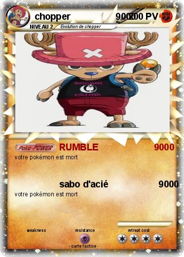 Pokémon chopper 9000 9000 - RUMBLE 9000 - Ma carte Pokémon