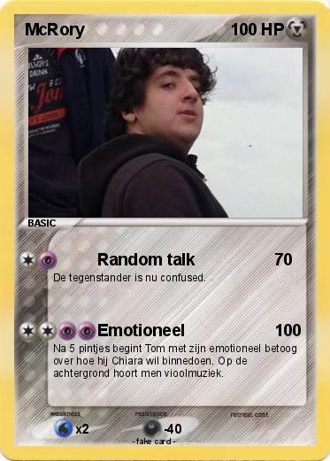 Pokémon McRory - Random talk - My Pokemon Card