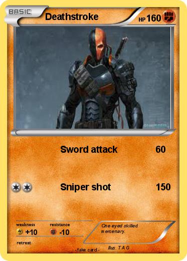 Pokémon Deathstroke 65 65 - Sword attack - My Pokemon Card