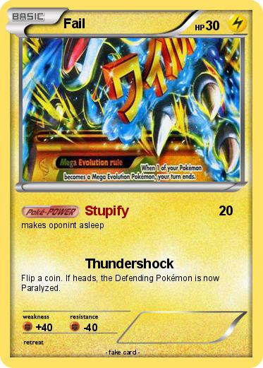 Pokémon Fail 242 242 - Stupify - My Pokemon Card