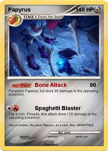 Pokémon Papyrus 384 384 - Bone Attack - My Pokemon Card