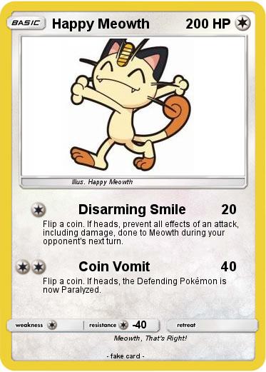 Pokémon Happy Meowth - Disarming Smile - My Pokemon Card