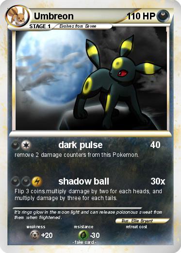 Pokémon Umbreon 806 806 - dark pulse - My Pokemon Card