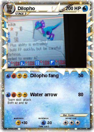 Pokémon Dilopho 1 1 - Dilopho fang - My Pokemon Card