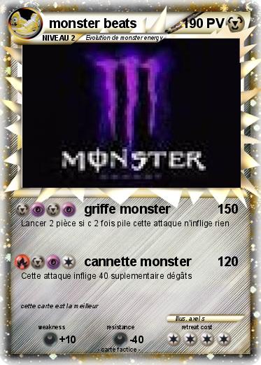 Pokémon monster beats - griffe monster - Ma carte Pokémon