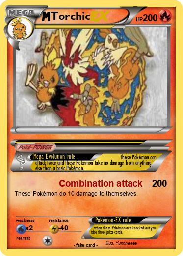 Pokémon Torchic 366 366 - Combination attack - My Pokemon Card