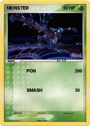 Pokémon MONSTER 1908 1908 - PON - My Pokemon Card