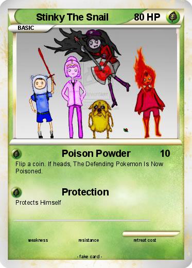Pokémon Stinky The Snail - Poison Powder - My Pokemon Card