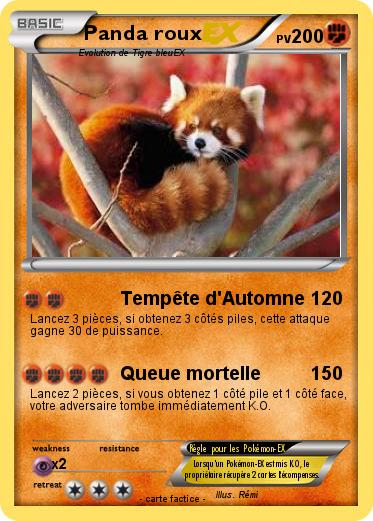 Pokémon Panda roux 31 31 - Tempête d'Automne - Ma carte Pokémon