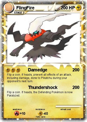 Pokémon FlingFire - Damedge - My Pokemon Card