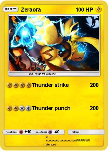 Pokémon Zeraora 184 184 - Thunder strike - My Pokemon Card