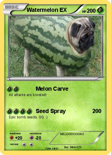 Pokémon Watermelon EX 2 2 - Melon Carve - My Pokemon Card