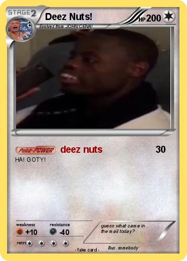 Pokémon Deez Nuts 267 267 - deez nuts - My Pokemon Card