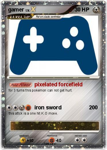 Pokémon gamer 118 118 - pixelated forcefield - My Pokemon Card