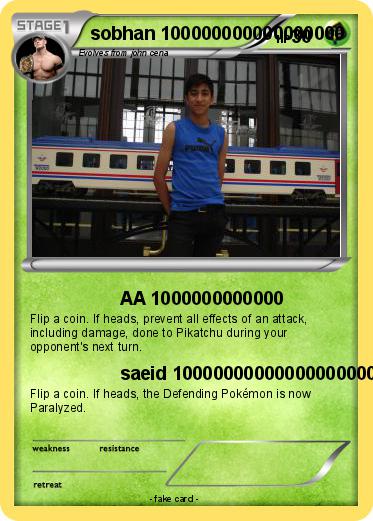 Pokémon sobhan 100000000000000000 100000000000000000 - AA 1000000000000 ...