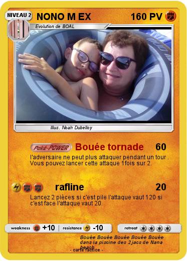 Pokémon NONO M EX - Bouée tornade - Ma carte Pokémon