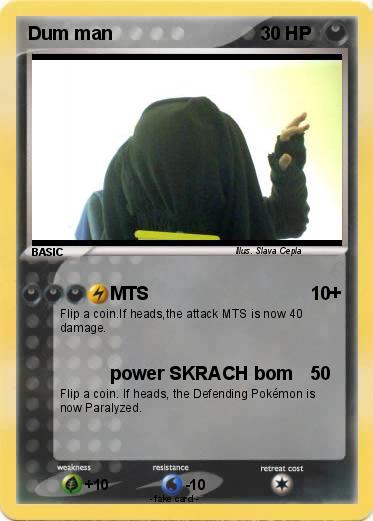 Pokémon Dum man 1 1 - MTS - My Pokemon Card
