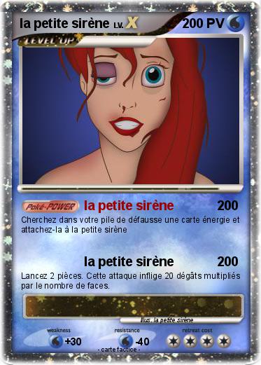 Pokémon la petite sirene 8 8 - la petite sirène - Ma carte Pokémon