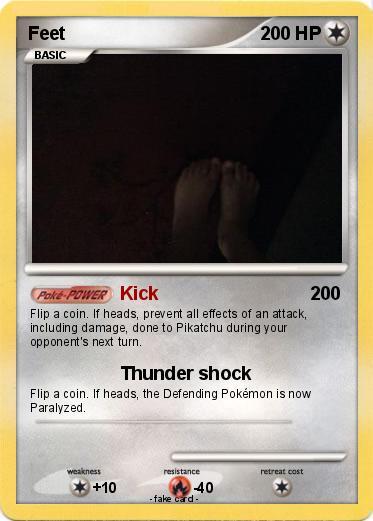 Pokémon Feet 24 24 - Kick - My Pokemon Card