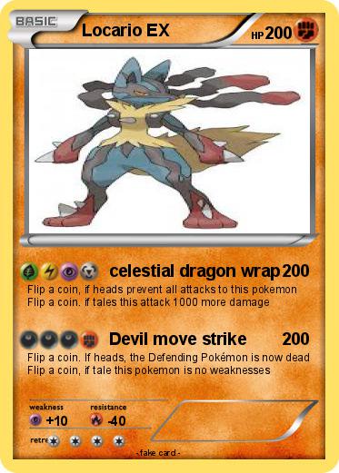 Pokémon Locario EX - celestial dragon wrap - My Pokemon Card