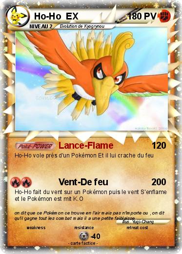 Pokémon Ho Ho EX 24 24 - Lance-Flame - Ma carte Pokémon