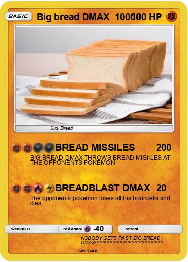 Pokémon Big bread DMAX 10000 10000 - BREAD MISSILES - My Pokemon Card