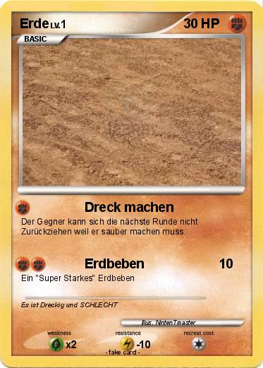 Pokémon Erde 4 4 - Dreck machen - My Pokemon Card