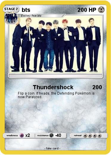 Pokémon bts 19 19 - Thundershock - My Pokemon Card