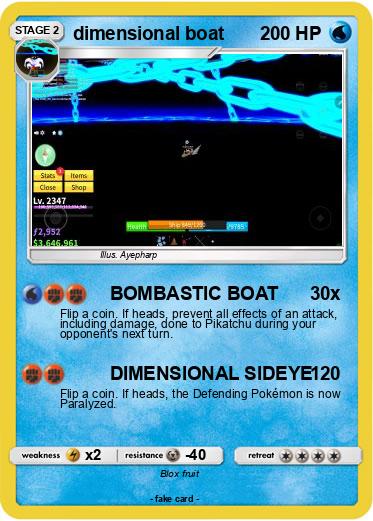 Pokémon dimensional boat - BOMBASTIC BOAT - My Pokemon Card